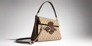 Gucci Horsebit Duomo Medium Top Handle Bag - Sand/dark Brown