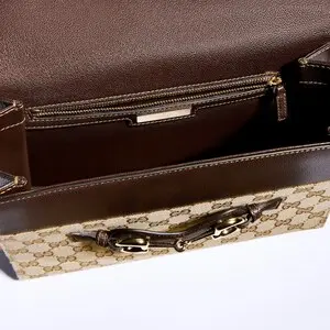 Gucci Horsebit Duomo Medium Top Handle Bag - Sand/dark Brown