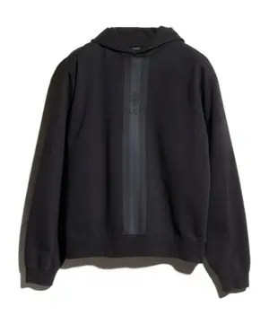 Gucci Hooded Sweatshirt With Muted Web - Black