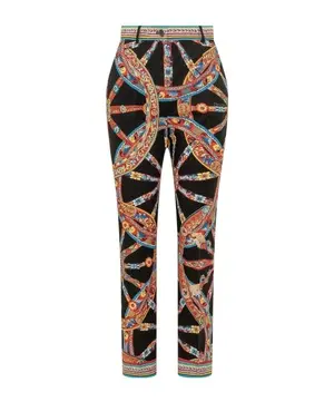 Dolce & Gabbana Dolce Gabbana Pattern-printed Trousers - Brown