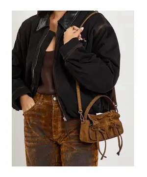 Acne Studios Multipocket Micro Suede Cross-body Bag