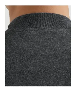 Brunello Cucinelli Long-sleeve Mock-neck T-shirt - Anthracite