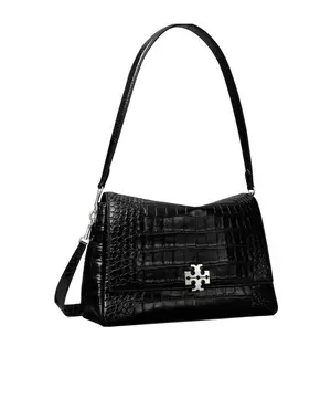 Tory Burch Croc-effect Logo-plague Tote Bag