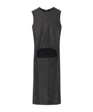 Alexander Wang Crystal Embellished Sleeveless High-low Top - Black