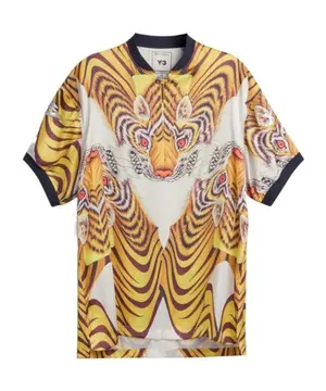 Y3 Tiger-print Short-sleeve Top