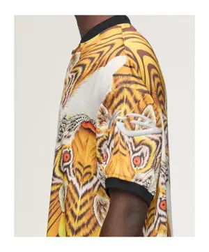 Y3 Tiger-print Short-sleeve Top