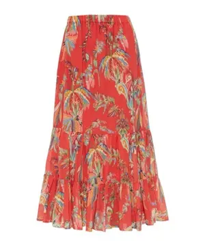 Etro Cotton Paisley-print Maxi Skirt