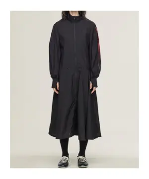 Y3 Logo-print Zip-fastening Midi Dress