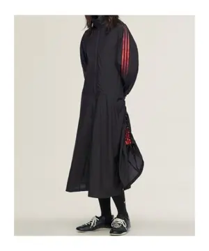 Y3 Logo-print Zip-fastening Midi Dress