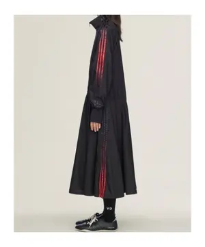 Y3 Logo-print Zip-fastening Midi Dress
