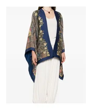 Etro Paisley Print Cape