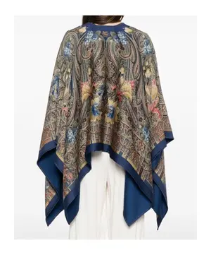 Etro Paisley Print Cape