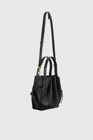 Yuzefi Scallop Mini Tote Pebble Grained Leather