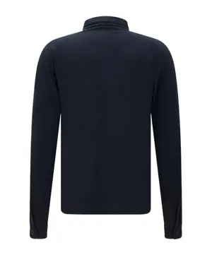 Stone Island Long-sleeve Polo Shirt - Navy Blue
