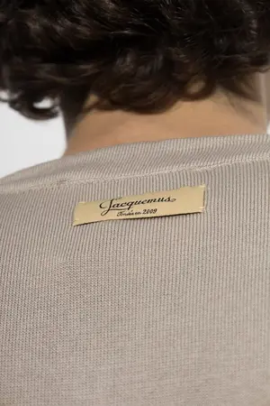 Jacquemus V-neck Long-sleeved Knit Top