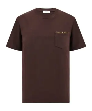 FERRAGAMO Jersey T-shirt - Espresso