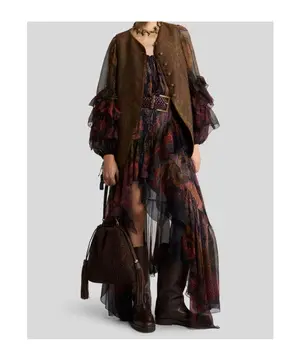 Etro Sleeveless Vest With Paisley Pattern And Metal Buttons