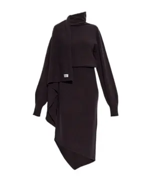 Attico Long Sleeve Dress - Brown