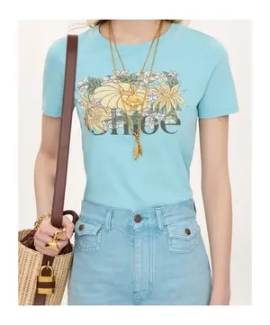 Chloé Floral Logo" T-shirt