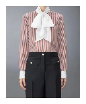Thom Browne Striped Detachable-collar Shirt - No