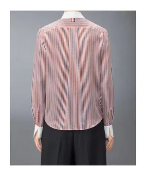 Thom Browne Striped Detachable-collar Shirt - No