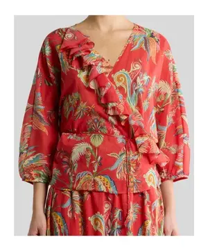 Etro Paisley-print Ruffled Blouse