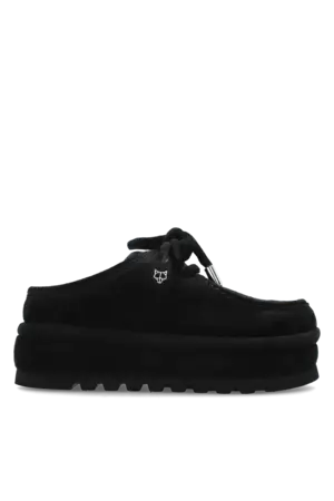 NAKED WOLFE Suede Platform Shoes "blizzard