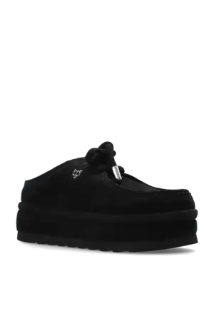 NAKED WOLFE Suede Platform Shoes "blizzard