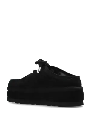 NAKED WOLFE Suede Platform Shoes "blizzard