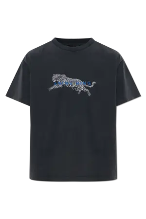 ANINE BING Cade" Leopard Graphic T-shirt - Black