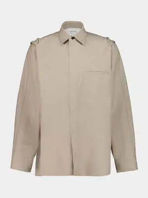 Bottega Veneta Overshirt Wool Cotton Melange