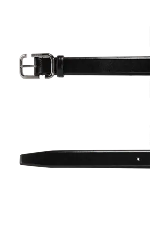 Attico Leather Belt With Chain Detail