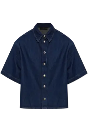ANINE BING Denim Shirt "lincoln - Navy Blue