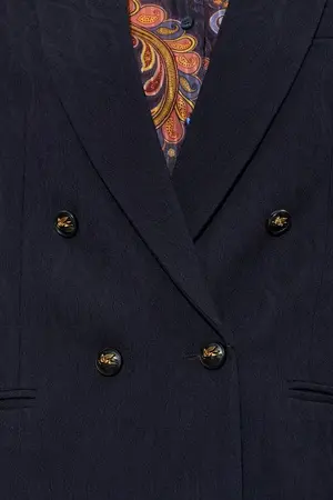 Etro Double-breasted Wool Blazer