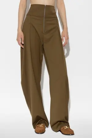 FERRAGAMO High-waisted Wool Trousers