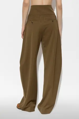 FERRAGAMO High-waisted Wool Trousers