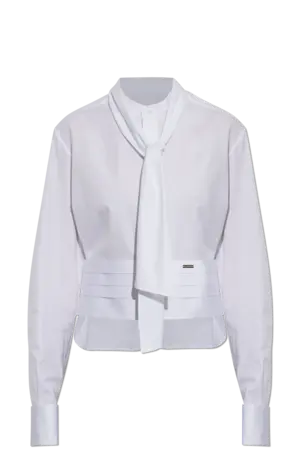 Dsquared2 Blouse With Neck Tie - White