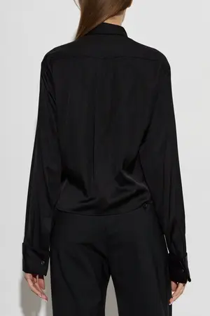 Dsquared2 Silk Blouse With A Tie-neck
