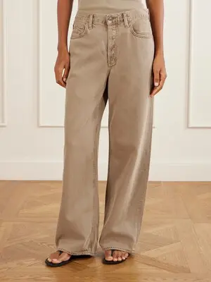 AGOLDE Low Slung Baggy Wide-leg Jeans - Brown
