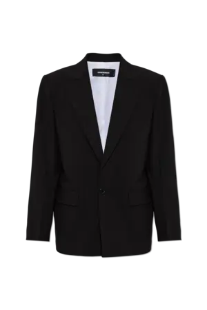 Dsquared2 Blazer With A Single Vent - Black