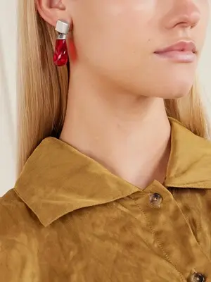 Khaite Keefe' Resin Drop Earrings