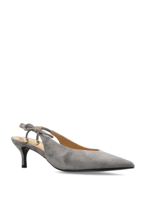 Furla Poppy Suede Slingback Pumps