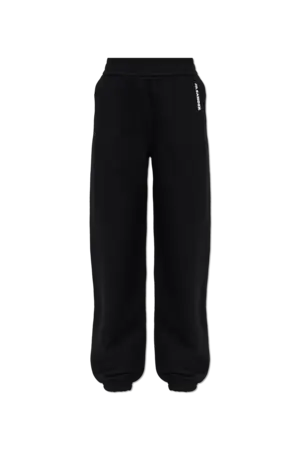 JIL SANDER Sweatpants With Printed Logo - Black