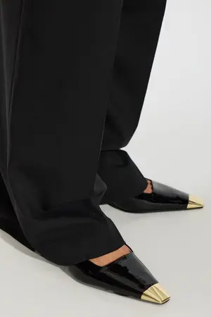 Furla Metal Slingback Kitten Heel Pumps