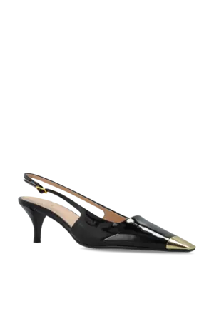 Furla Metal Slingback Kitten Heel Pumps
