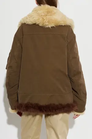 Dsquared2 Jacket With Fur Trim