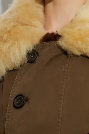 Dsquared2 Jacket With Fur Trim