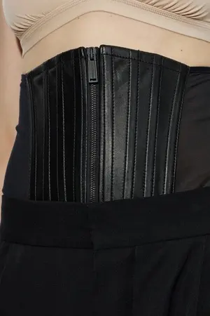 Dsquared2 Wide Leg Trousers With Corset Belt