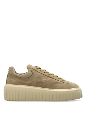 Hogan Suede Lace-up Sneakers - Beige