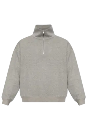 FRAME Sweatshirt With A Zip Neckline - Grey